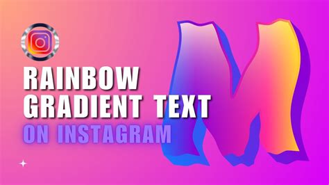 Easy Colorful Rainbow Gradient Text Effect Tutorial On Instagram Full Guide Youtube