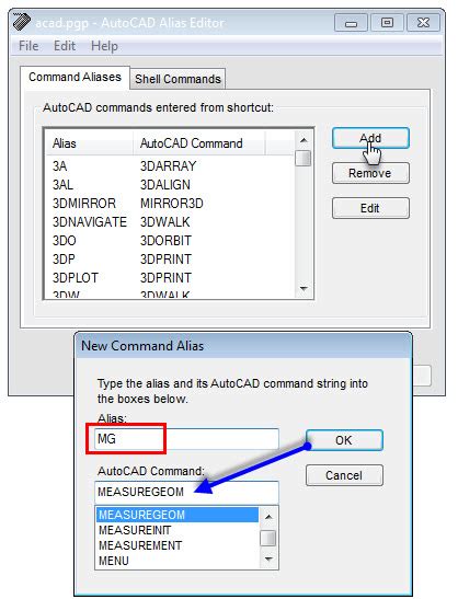 the command alias editor cadprotips