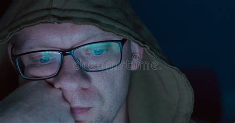 Male Hacker Working On A Computer Stock Footage Video Of Internet