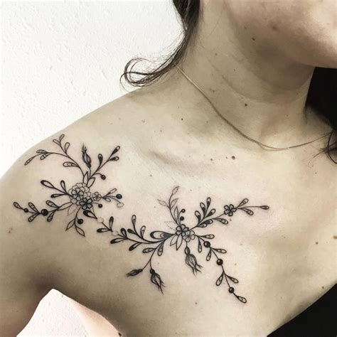 The 81 Most Gorgeous Blackwork Flower Tattoos Black Flowers Tattoo