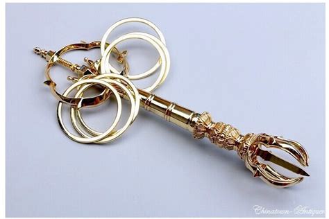 Shingon Buddhist Khakkhara 5 Pronged 6 Perfections Vajra Shakujo Staff 3675 Ebay