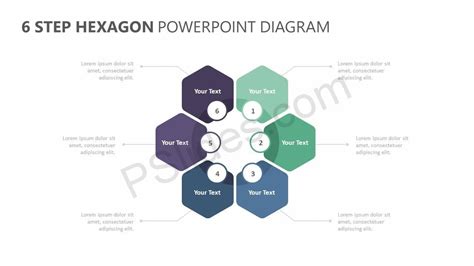 Step Hexagon PowerPoint Diagram Powerpoint Hexagon Diagram