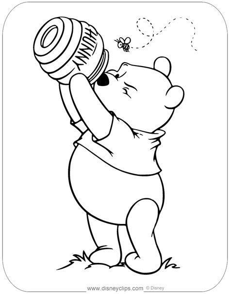 Oh Bother Bear Coloring Pages Bee Coloring Pages Cartoon Coloring Pages
