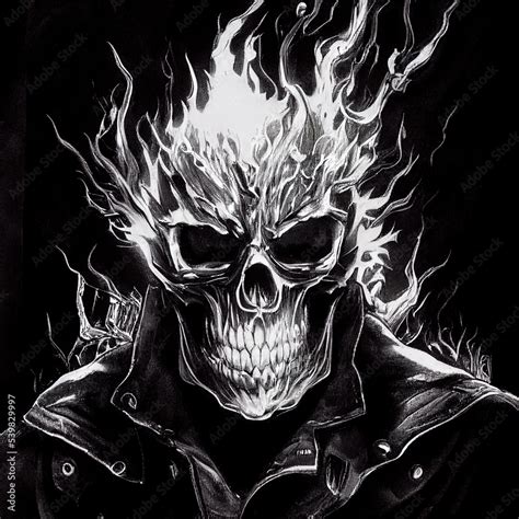Ghost Rider Skull Logo