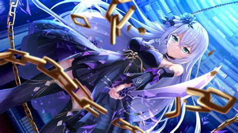 Dmm Deep One Kyomu To Mugen No Fragment 1girl Breasts Chain Large