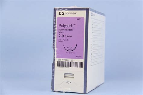 Covidien Suture Cl811 2 0 Polysorb Violet 30 Gs 21 Taper Esutures
