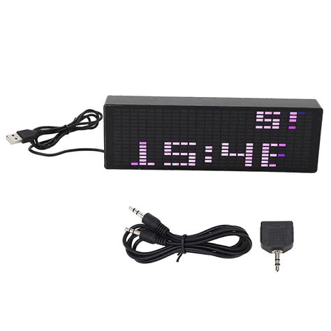 Music Spectrum Clock 384 Rgb Led Digital Music Audio Spectrum Analyzer Display Brand New Fruugo Uk