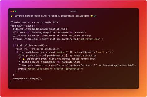 flutter gorouter deeplinking navigation mobiledev advancedflutter flutterdev cleancode