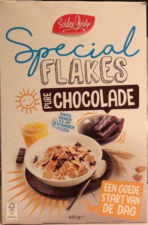 Special Flakes Pure Chocolade Golden Bridge 425 G