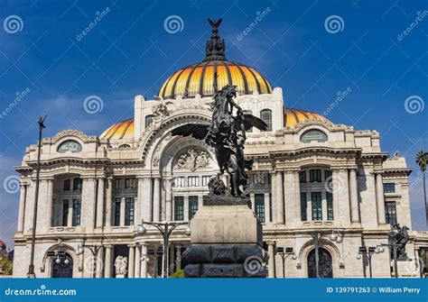 Pegasus Statue Bellas Artes Palace Mexico City Mexico Stock Image
