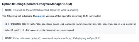 Ocp Using The Olm Script Manually To Apply Does Not Work In Openshift Environment No