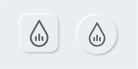 Heat Water Line Icon In Neomorphic Design Style Hot Temperature Signs Vector Illustration