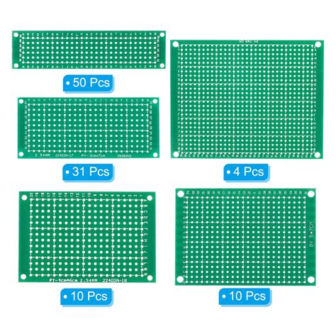105stk Pcb Leiterplatte Prototyp Lochraster Lötplatten Ebay