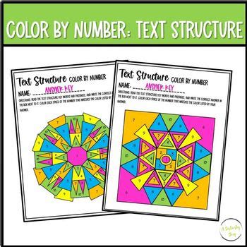 Color By Number Nonfiction Bundle Text Structure Text Features