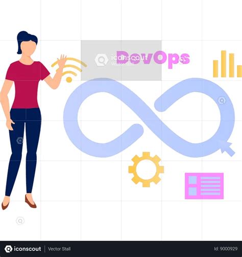Female Works On Devops Application Illustration Free Download Miscellaneous Illustrations