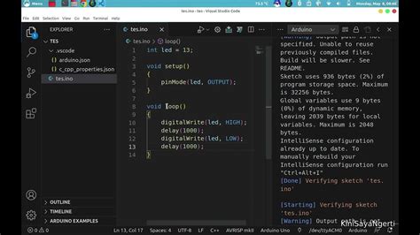 Program Arduino With Vscode Simulide Youtube