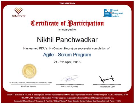 Nikhil Panchwadkar On Linkedin Completed Agile Scrum Program Scrum Agilemethodologies