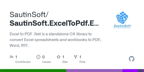 GitHub SautinSoft SautinSoft ExcelToPdf Examples Excel To PDF Net Is A Standalone C Library