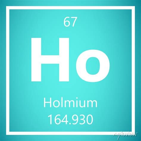 Holmium Ho Periodic Table Of Elements Atomic Mass Vector Illustration