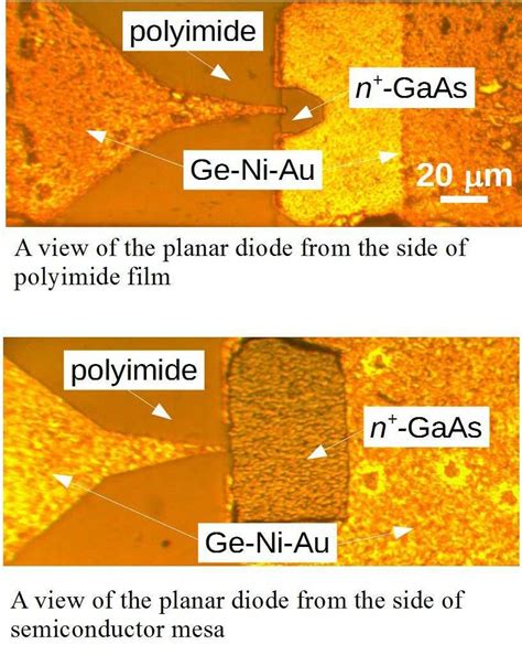 Microphotograph Of The Planar Diode A The View From The Side Of