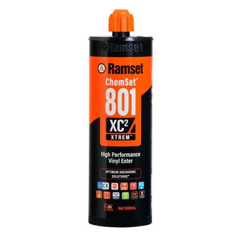 Ramset 600ml Chemset 801 Xtrem Xc² Chemical Ancor Masonry Bunnings