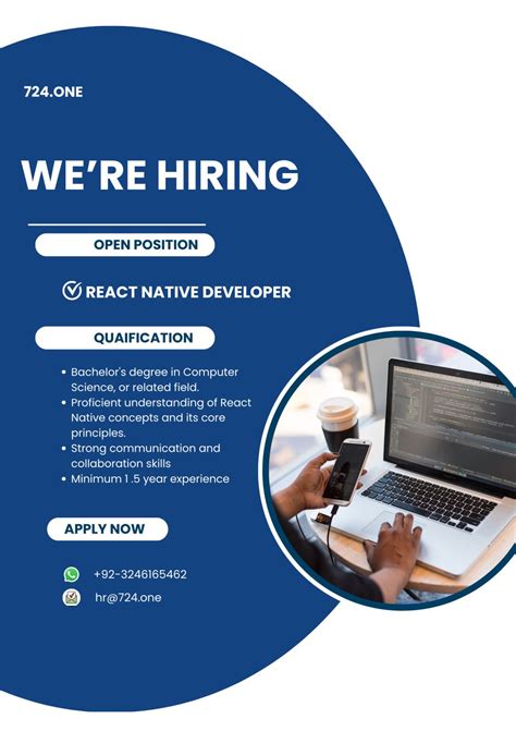 724 one on linkedin hiring hiring reactnativedeveloper reactnative