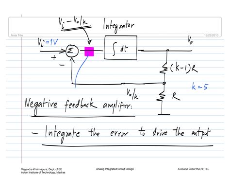 Analog Circuit Design By Nagendra Krishnapur A Ppt
