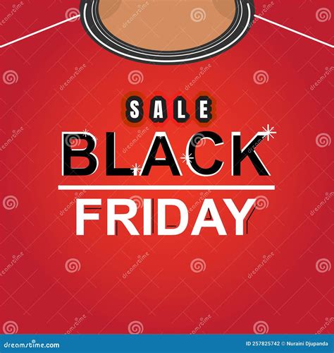 Template For Sales Promotion With Black Friday Sale Theme Stock Vector Illustration Of Design
