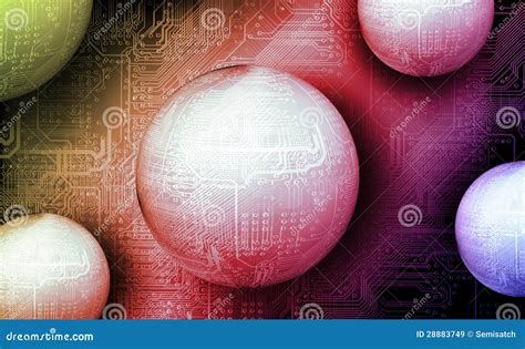 Microchip Background Abstract Technology Stock Illustration Illustration Of Equipment