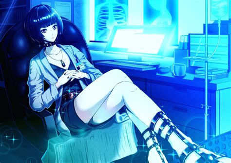 Hasuli Cos Takemi Tae Persona Persona 5 Highres 1girl Bare Legs Black Choker Black Dress