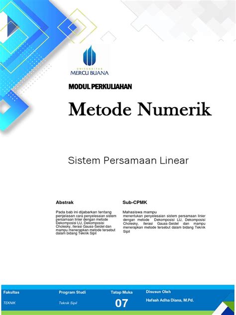 modul 09 metode numerik 2021 pdf