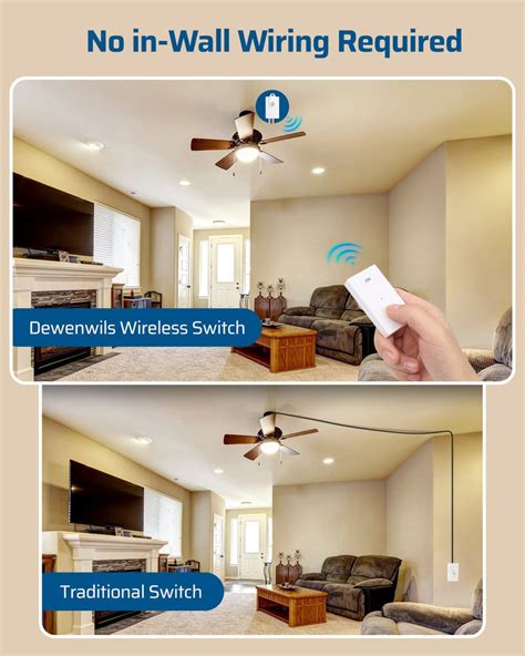 Dewenwils Wireless Light Switch And Receiver Kit15a High Power No In