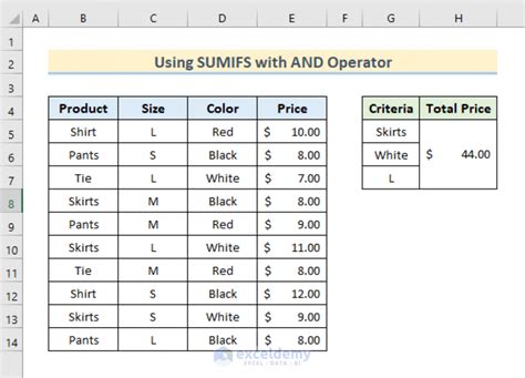 How To Use SUMIFS Function With Multiple Sheets In Excel