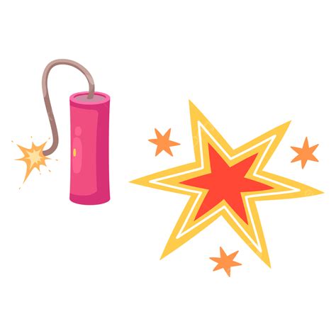Gambar Elemen Efek Ledakan Firecracker Ledakan Ledakan Firecracker