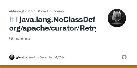 java lang noclassdeffounderror org apache curator retrypolicy · issue