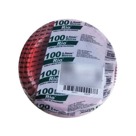 Cable Eléctrico Eva 15 Mm 2 Rojo 100 Mts