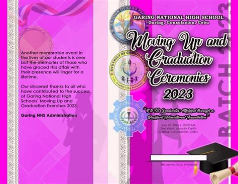 Graduation Ceremony Script For Elementary Docx