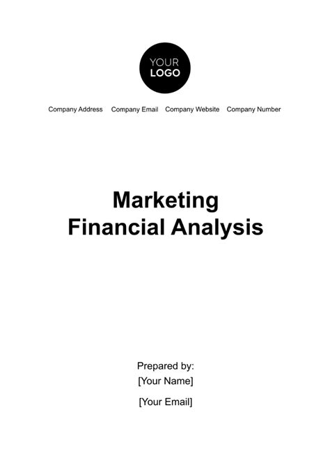 Free Marketing Financial Analysis Template To Edit Online