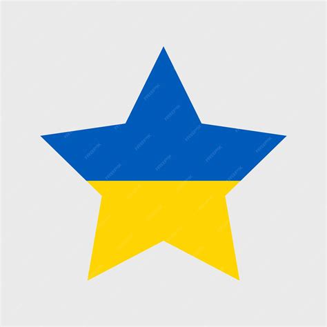 Украинский флаг сине желтый флаг украины Премиум векторы