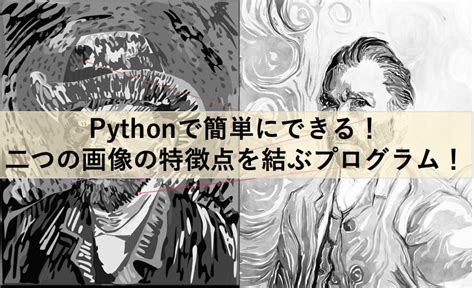 Pythonで簡単にできる二つの画像の特徴点を結ぶプログラム 週末副業記