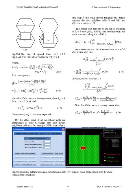 tsunami wave simulation models based on hexagonal cellular automata pdf