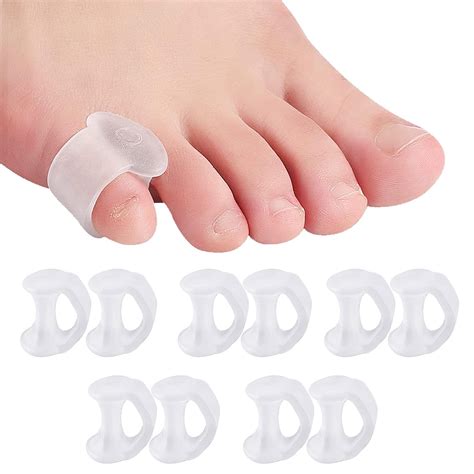 10pcs Toe Separators For Overlapping Toes Gel Toe Separators