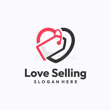 Love Selling Logo Design Template Stock Illustration Illustration Of