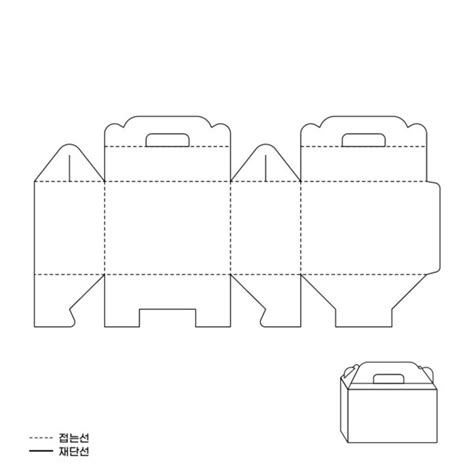 정사각형 박스 도안 칼선 일러스트 Ai 다운로드 Download Square Box Design Vector 어반브러시