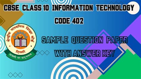Cbse Sample Papers For Class 10 It With Solutions 2023 2024 Anjeev
