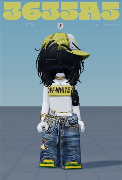 Yellow Girl Roblox Outfit Cute Baddie Outfits Black Hair Roblox