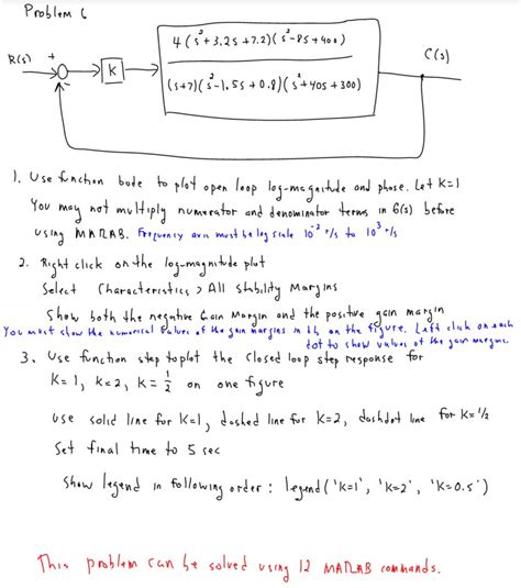 Solved Problem Use Function Bode To Plot Open Loop Chegg