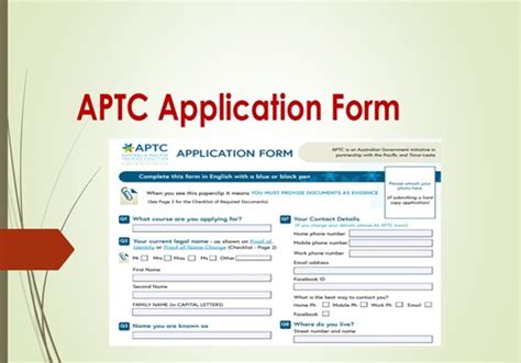 Aptc Application Form 2024 2025 Pdf Download Apply Online Aptc Course Eligibility Verification