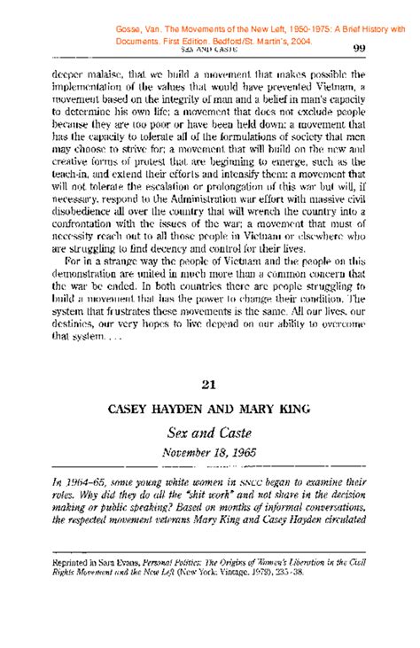 Sex And Caste Sex And Caste 99 Deeper Malaise That We Build A