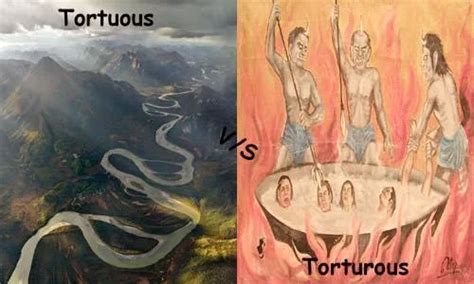 Tortuous Vs Torturous Meaning Etymology And Usage Learnodo Newtonic